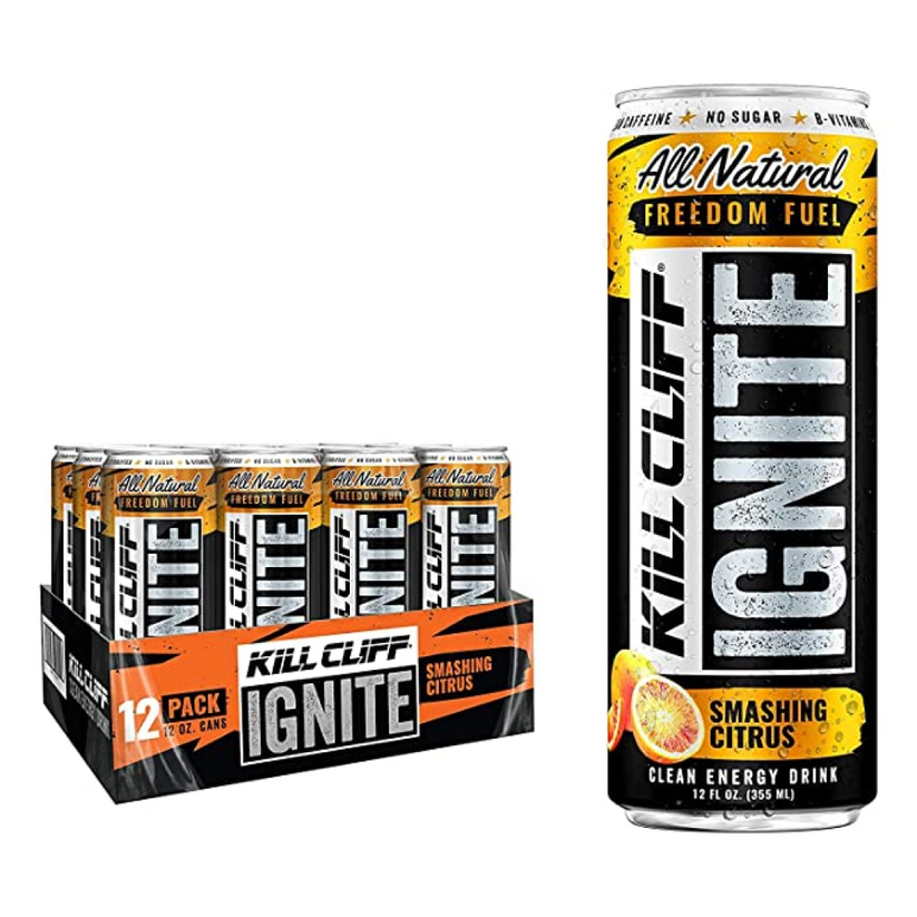 IGNITE Smashing Citrus Best Energy Drink with Caffeine & No Creatine ...
