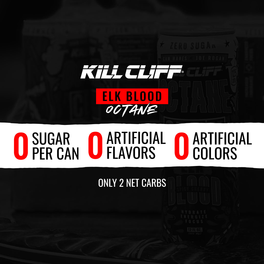 Elk Blood Energy + CBD Drink | Kill Cliff
