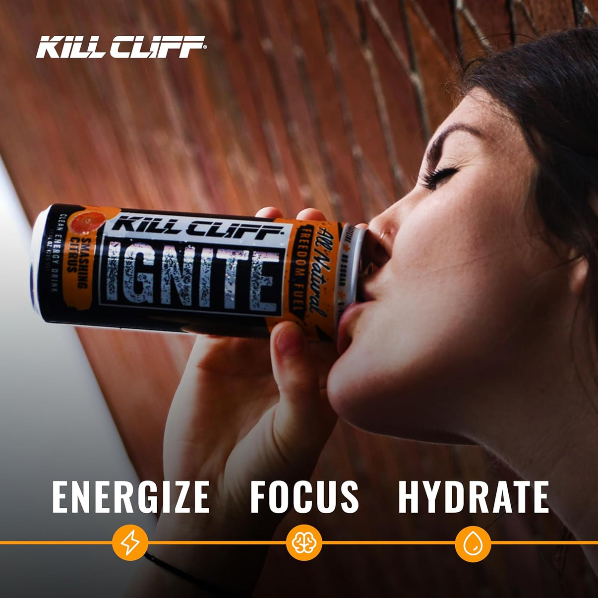 IGNITE Smashing Citrus Best Energy Drink with Caffeine & No Creatine ...