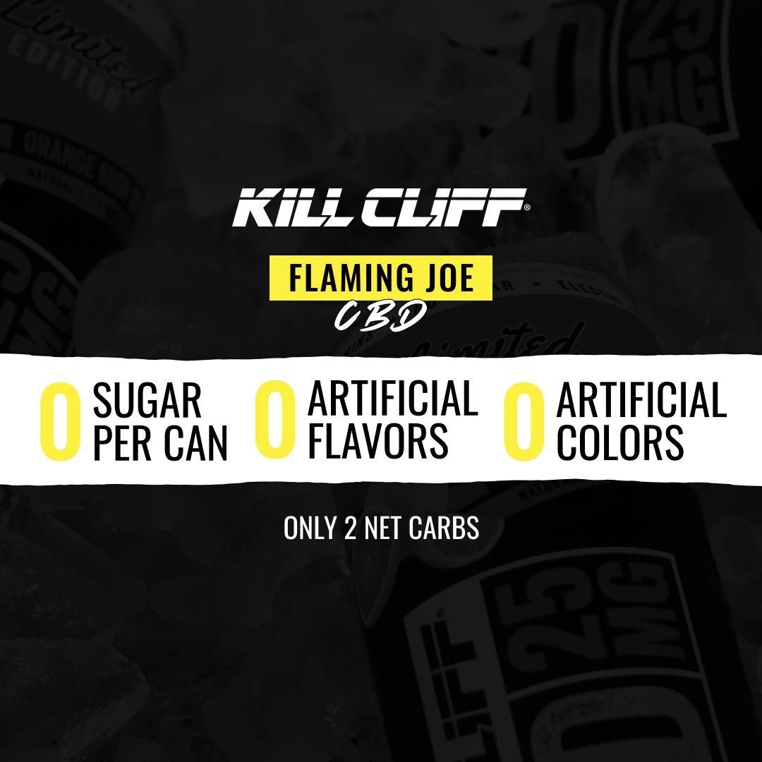 Kill Cliff CBD Drink, Flaming Joe from the Mind of Joe Rogan